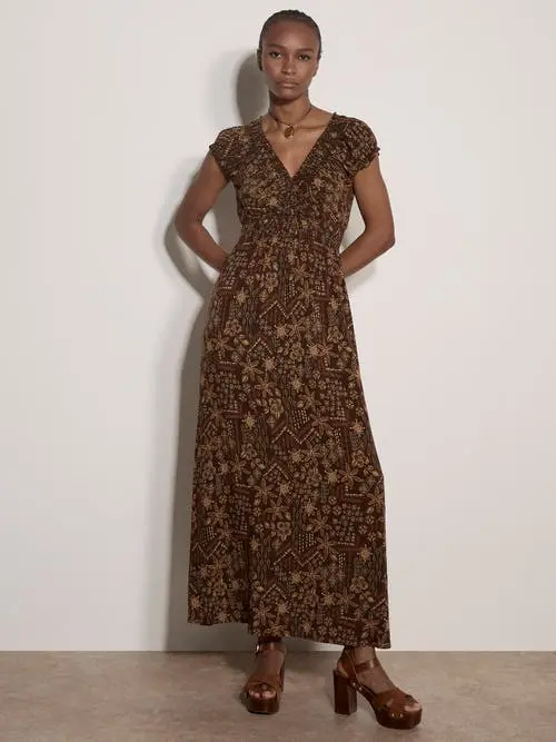 APRICOT Batik Star Flower Maxi Dress