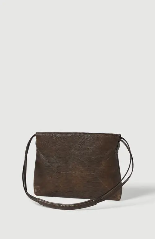 Brunello Cucinelli Pouch Bag In Lizard-effect Calfskin