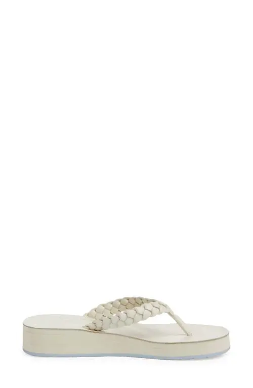 HARI MARI Braided Platform Flip-flops - Ecru