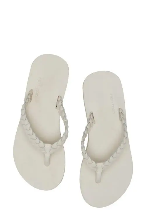 HARI MARI Braided Platform Flip-flops - Ecru