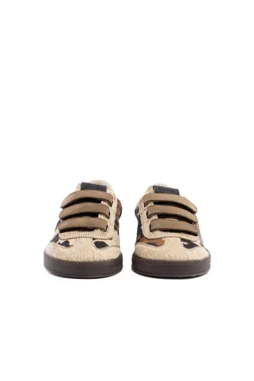 P448 Capri Animal Print Haircalf Low Top Sneakers