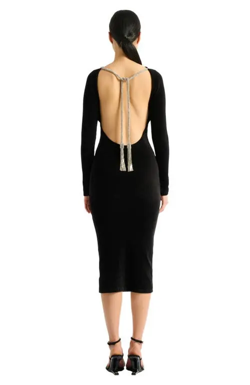 Balmain Long Velvet Dress