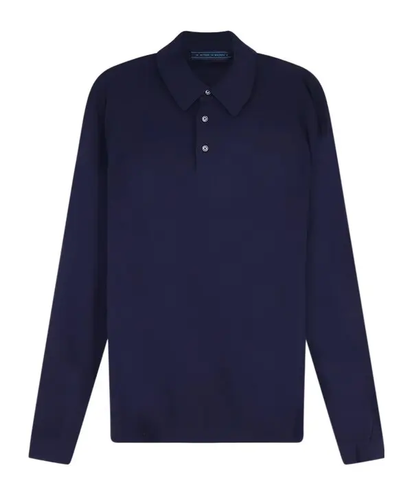 Kiton Ciro Buttoned Polo Shirt - Blue