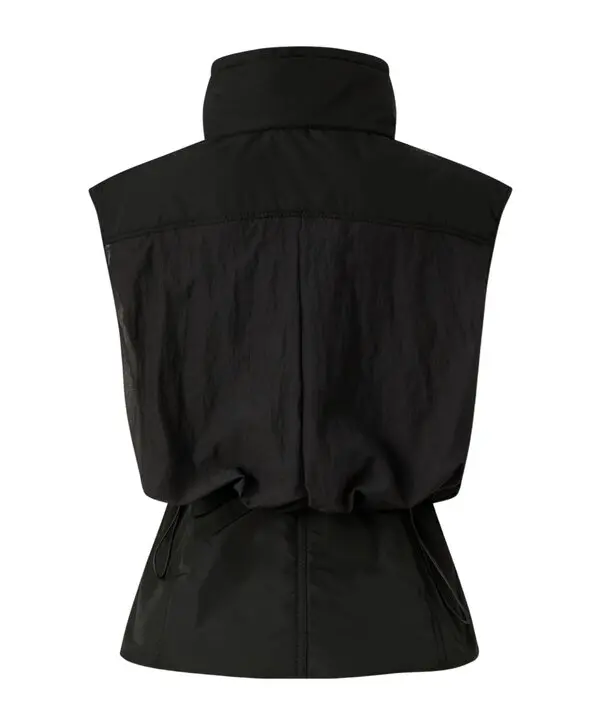 Pinko Sleeveless Drawstring Down Jacket