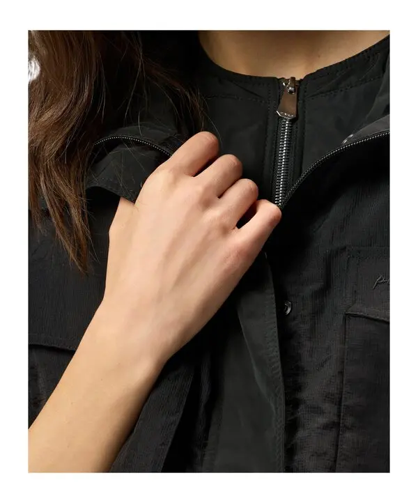 Pinko Sleeveless Drawstring Down Jacket