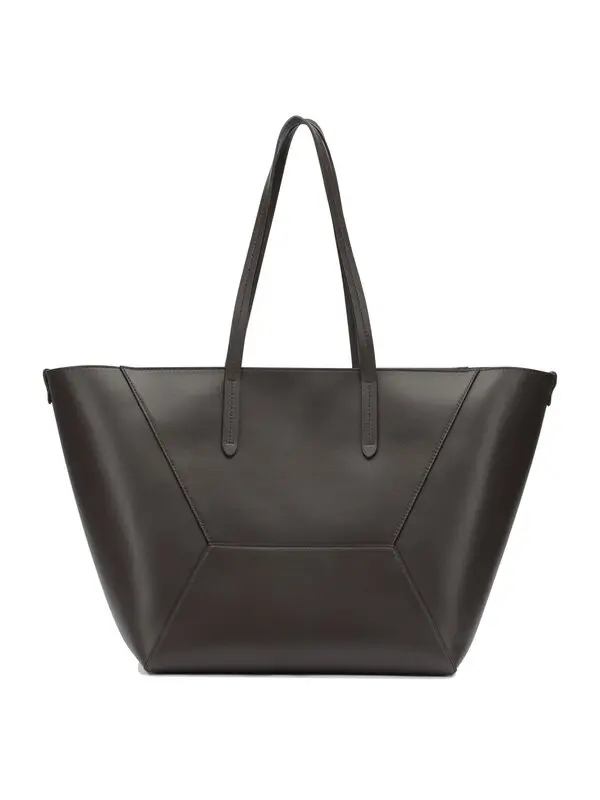 Brunello Cucinelli Logo Detail Tote - Black