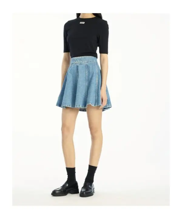 ROTATE BY BIRGER CHRISTENSEN Logo Patch Crewneck T-shirt