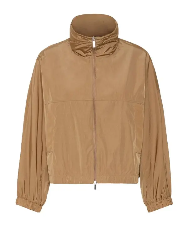 Max Mara Water-repellent Canvas Windbreaker - Tobacco