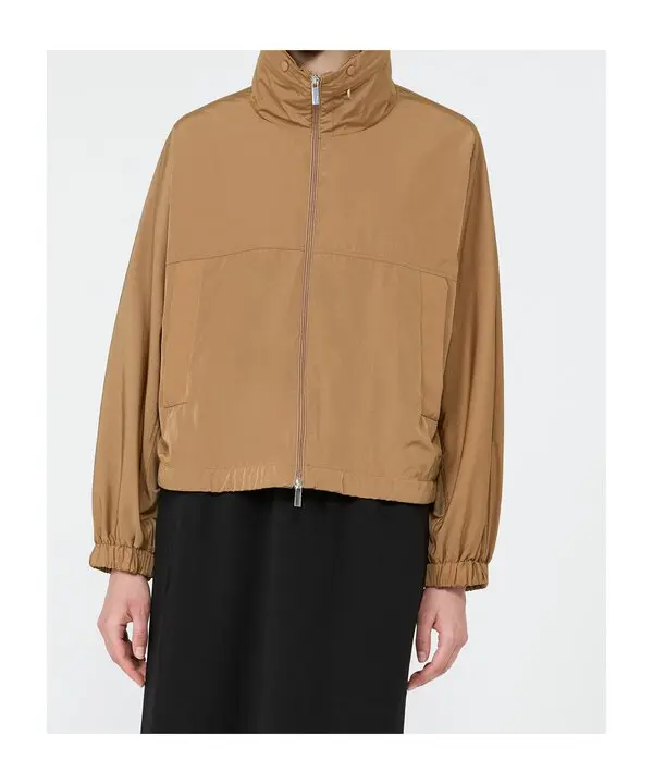 Max Mara Water-repellent Canvas Windbreaker - Tobacco