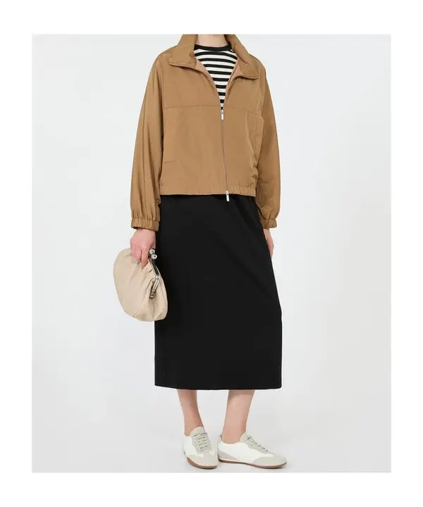 Max Mara Water-repellent Canvas Windbreaker - Tobacco