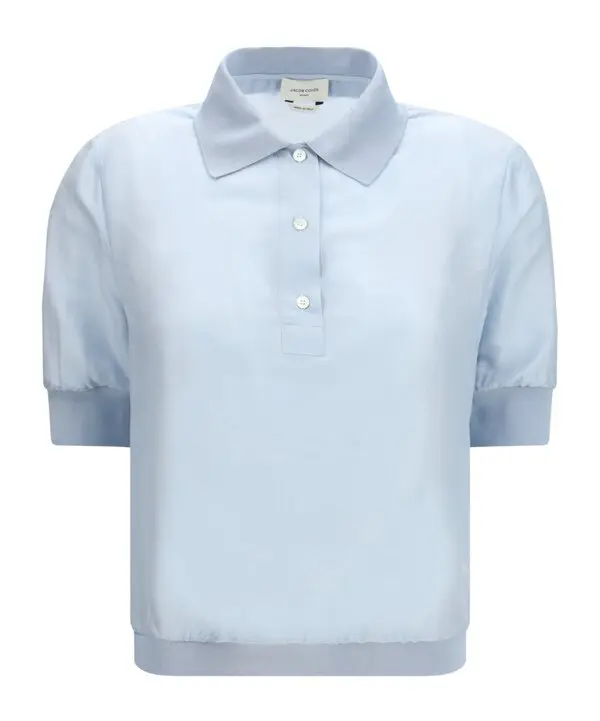Jacob Cohen Short-sleeve Knitted Polo Top - Blue
