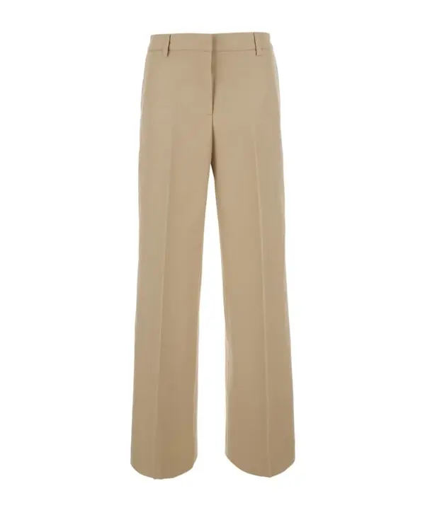 PT TORINO Casual Trousers With Belt Loops - Beige