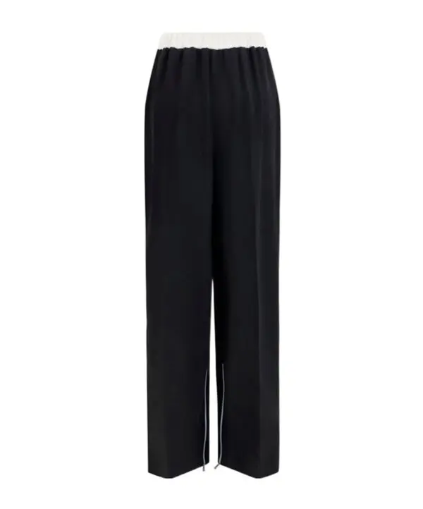 Kiton Wide-leg Silk Pants