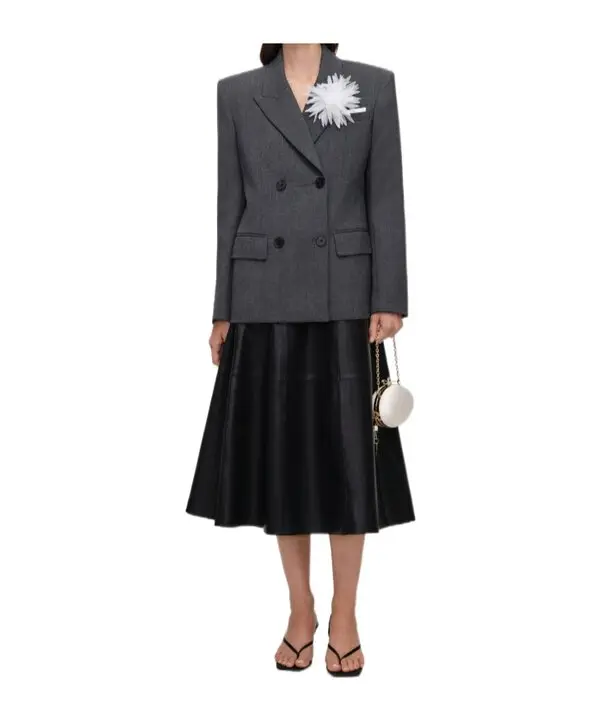 SELF-PORTRAIT Double Breasted Flower Blazer