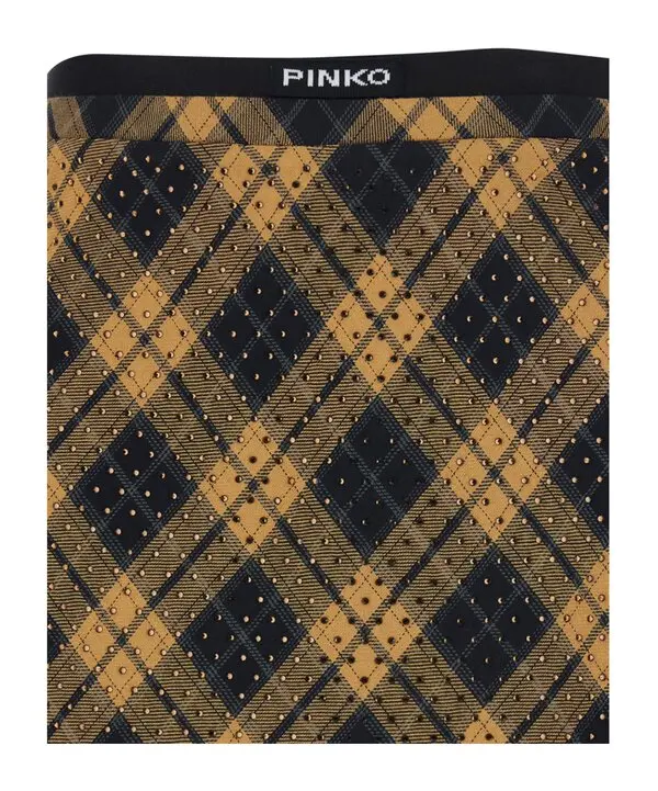 Pinko Plaid Skirt
