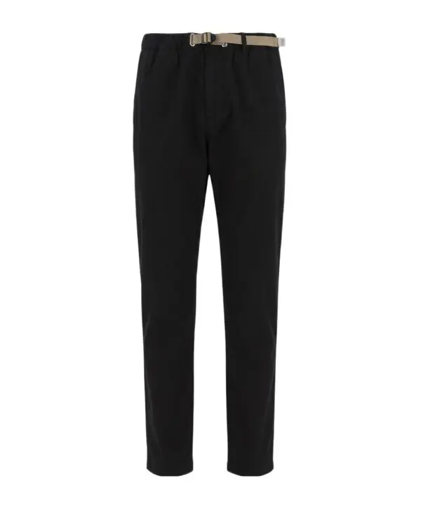 WHITE SAND Casual Trousers With Belt Loops - Black