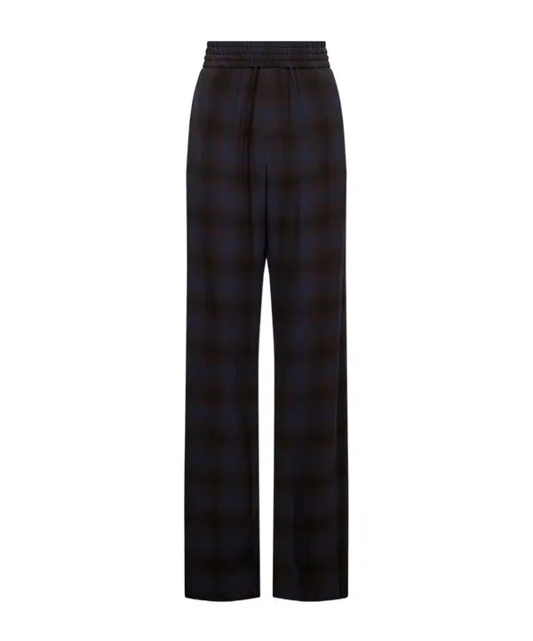Dries Van Noten Checked Straight-leg Trousers - Black