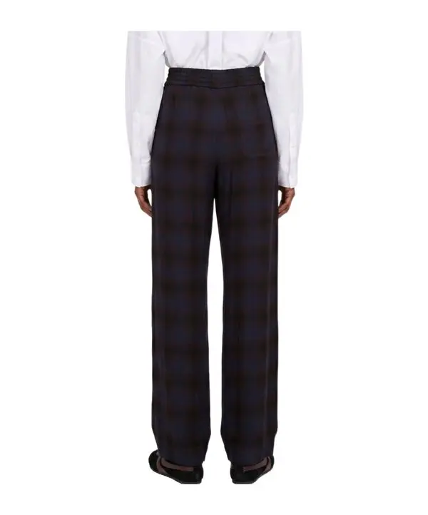 Dries Van Noten Checked Straight-leg Trousers