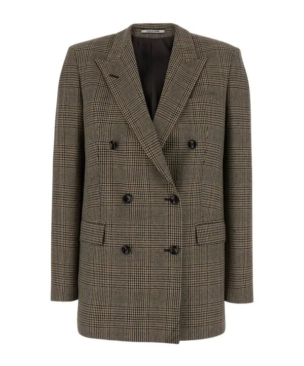 Tagliatore Double-breasted Plaid Jacket