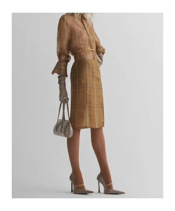 MUGLER Organza Wrap Skirt
