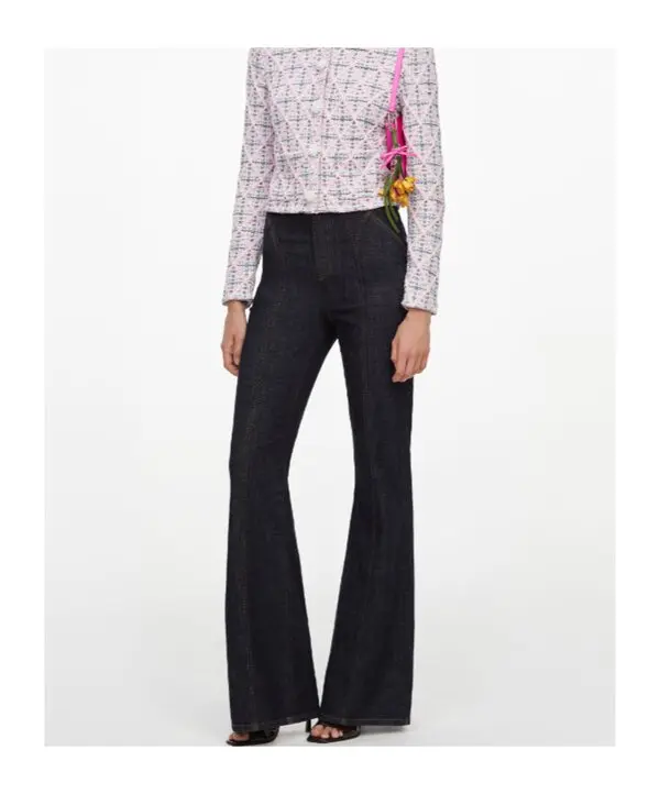 SELF-PORTRAIT High Waisted Denim Jeans