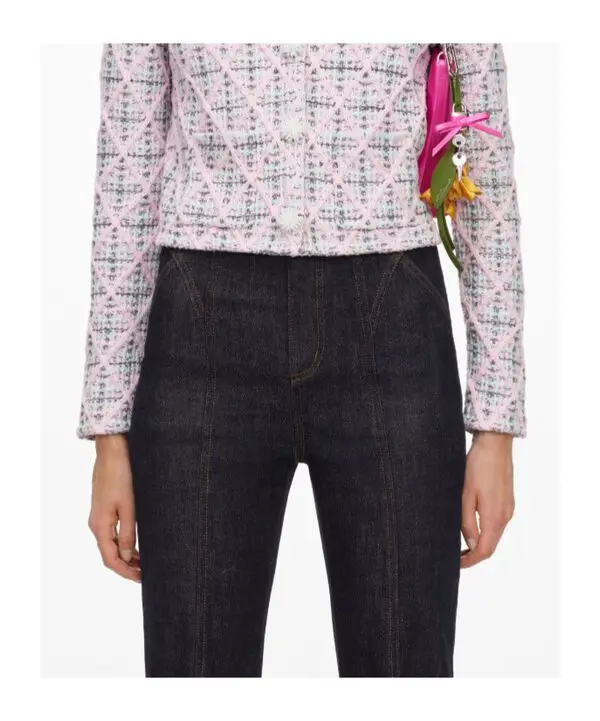 SELF-PORTRAIT High Waisted Denim Jeans