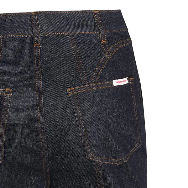 SELF-PORTRAIT High-rise Flared Jeans