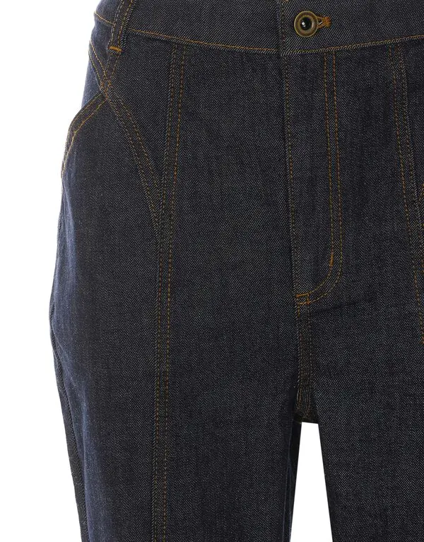 SELF-PORTRAIT High-rise Flared Jeans