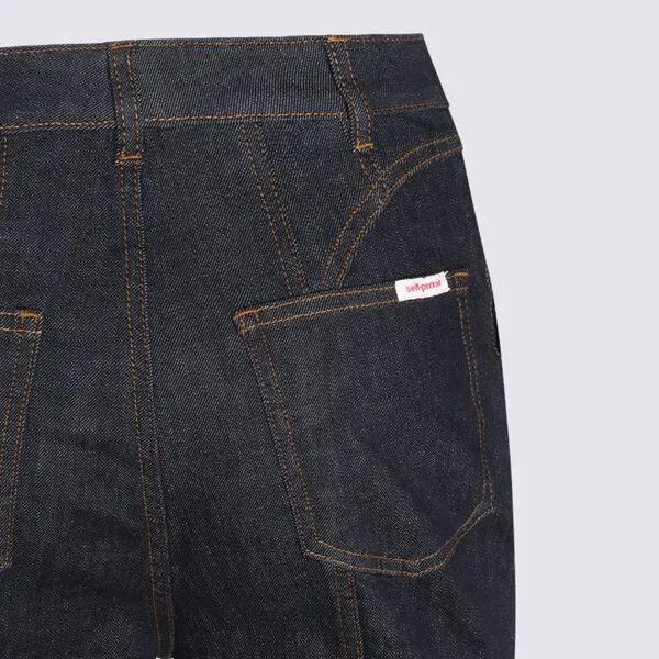 SELF-PORTRAIT High-rise Flared Jeans