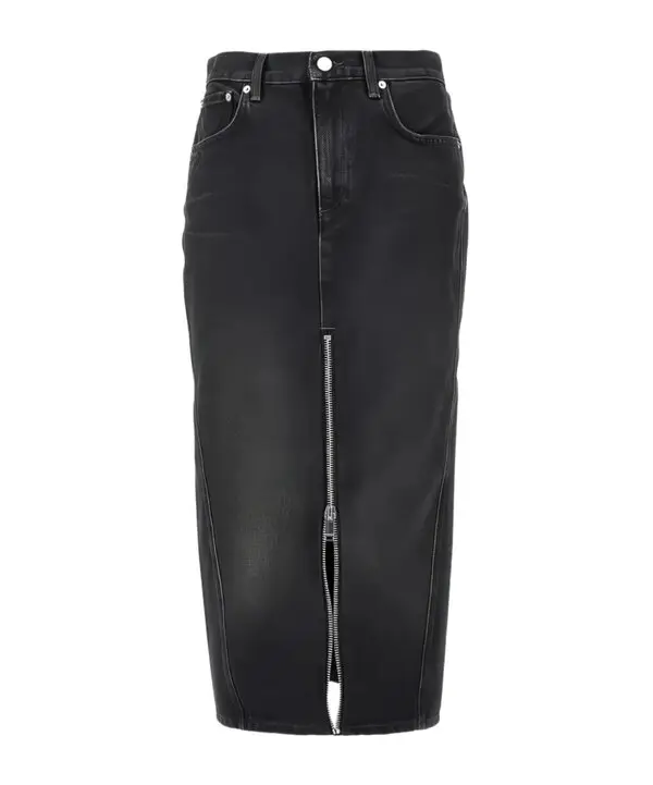 HAIKURE Midi Denim Midi Skirt