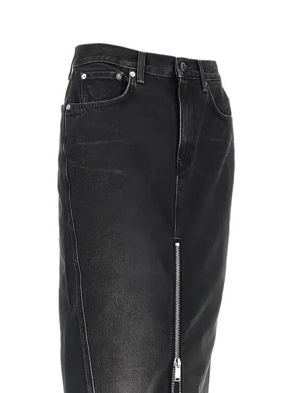HAIKURE Midi Denim Midi Skirt