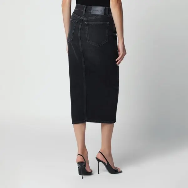 HAIKURE Midi Denim Midi Skirt