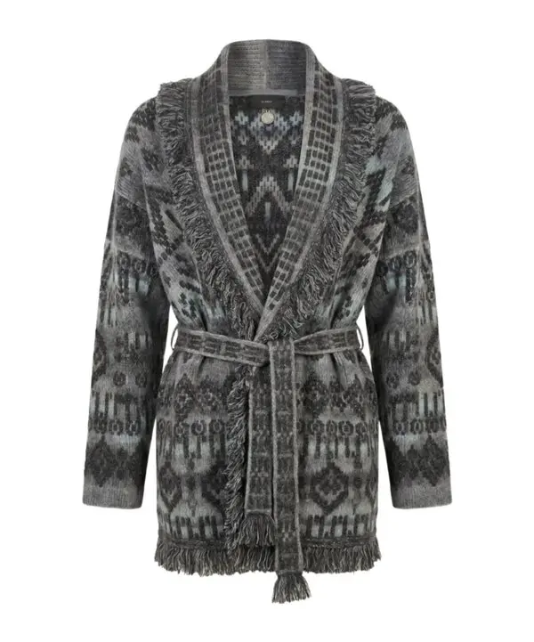 Alanui Long-sleeve Belted Cardigan