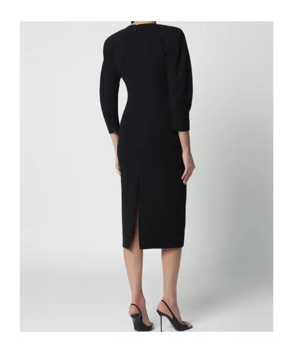 Andamane Midi Dress With Rounded Shoulders
