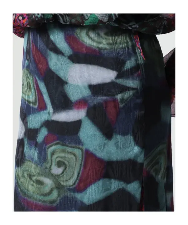 Dries Van Noten Silk-blend Print Skirt