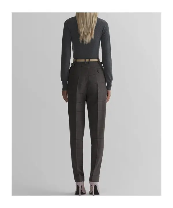 MUGLER Cashmere V-neck Knit Top