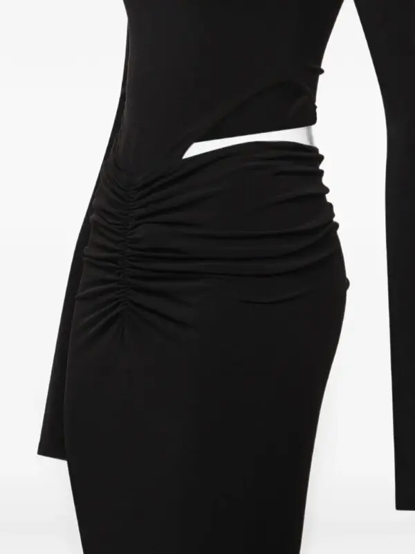 Andamane Heloise Cut-out Ruched Midi Dress