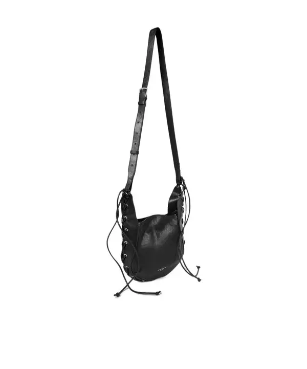 ANN DEMEULEMEESTER Henna Lace-up Shoulder Bag