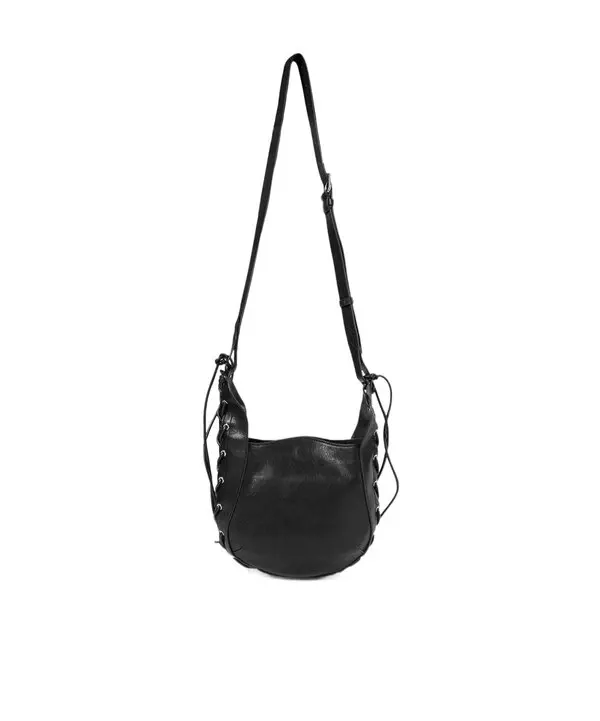 ANN DEMEULEMEESTER Henna Lace-up Shoulder Bag