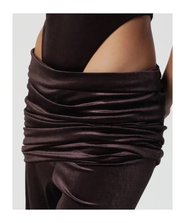 Andamane Draped High-waist Wide Leg Pants