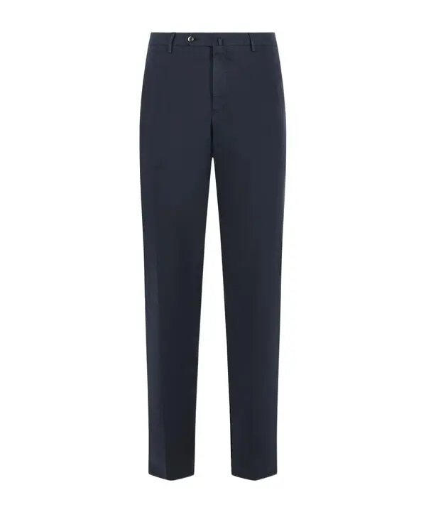 PT TORINO Casual Trousers With Belt Loops - Navy