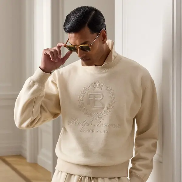 Ralph Lauren Relaxed Fit Cotton-cashmere Sweatshirt - Limestone