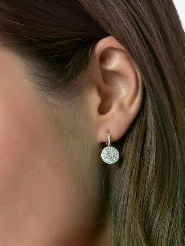 Phillips House Diamond Disc Drop Earrings