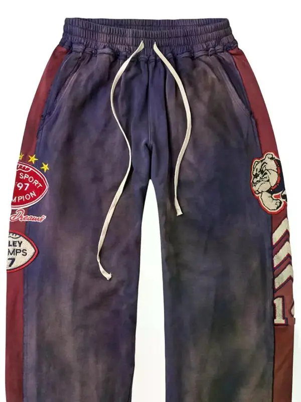 VALE FOREVER Forever Varsity Patch-detail Track Pants - Purple