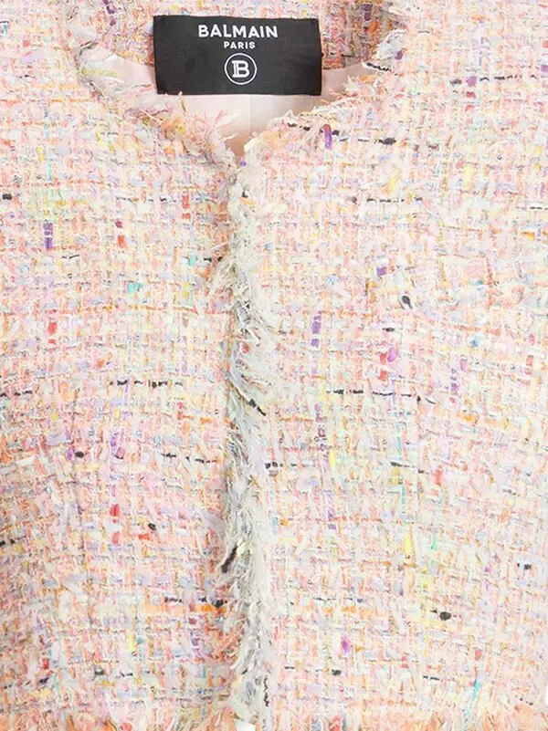 Balmain Cropped Tweed Jacket
