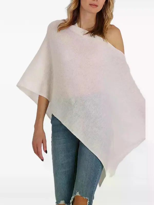Minnie Rose Ruana Cashmere Poncho