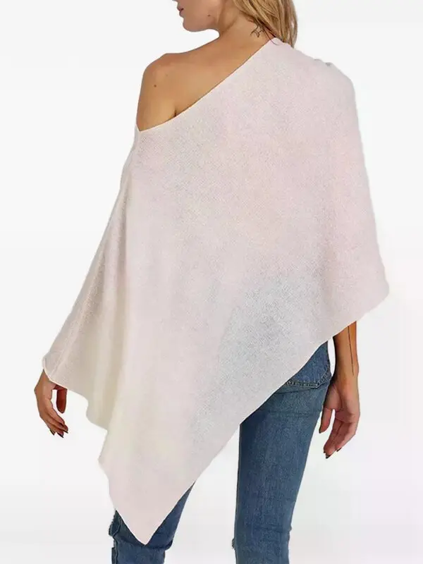 Minnie Rose Ruana Cashmere Poncho
