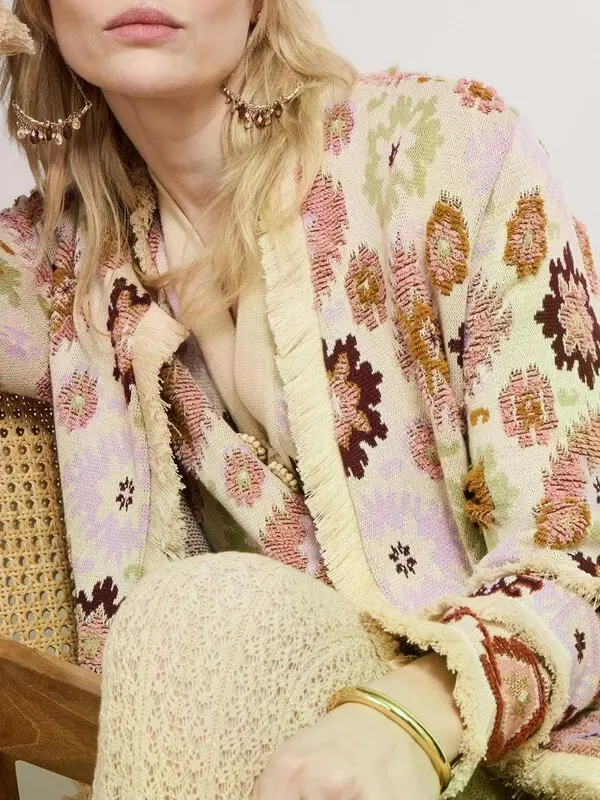 HAYLEY MENZIES Soraya Fringed Duster Cardigan