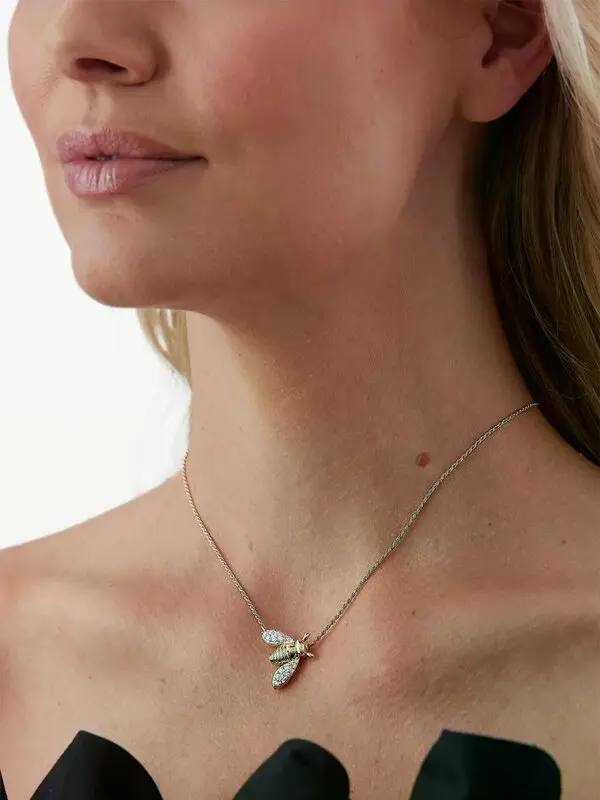 Sara Weinstock Queen Bee Diamond Necklace - Gold
