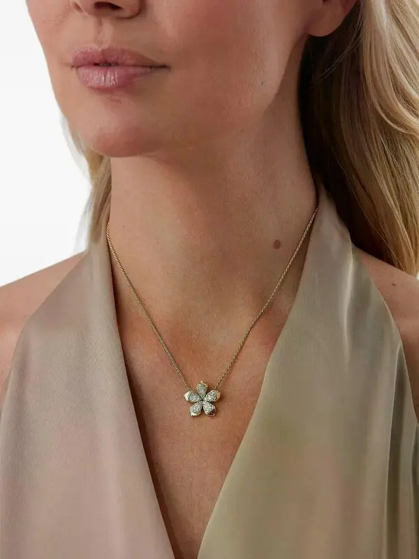 Sara Weinstock 18kt Yellow Lierre Flower Necklace - Gold